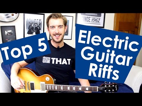 Top 5 EASY Electric Guitar Riffs | Andy Guitar